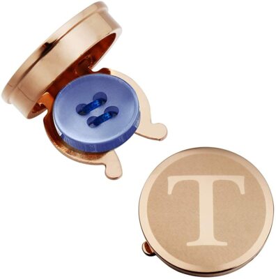 NEW 🔥 HAWSON Letter Button Cover Cufflinks for Men Initial Alphabet T ...