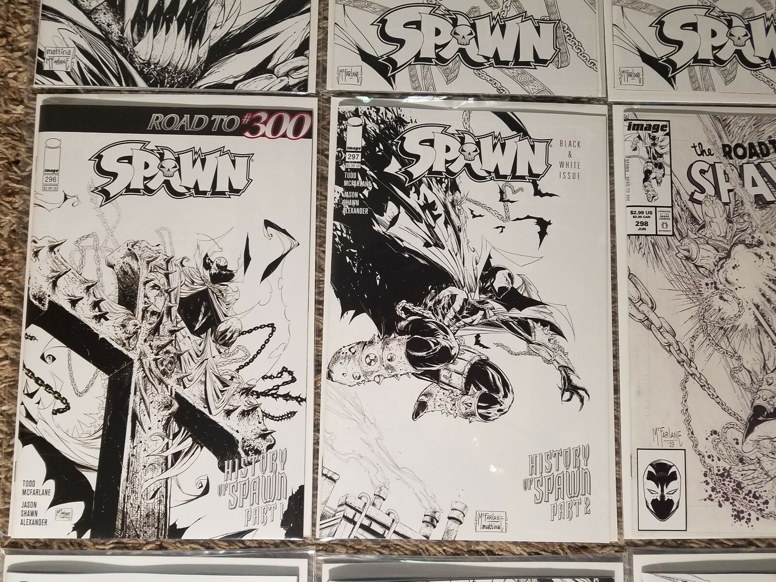 Spawn #292, 293, 293 MP, 294, 295, 296, 297, 298, 299, & 300 B F N P Q *COMPLETE | eBay