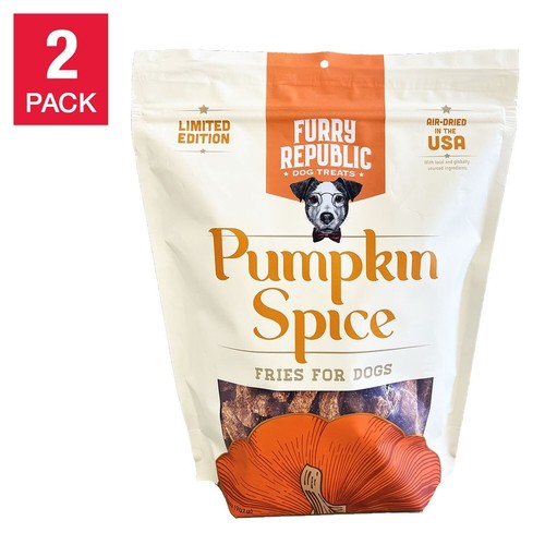 DOG DOGGIE TREATS HEALTHY FURRY REPUBLIC PUMPKIN SPICE FRIES SWEET ...