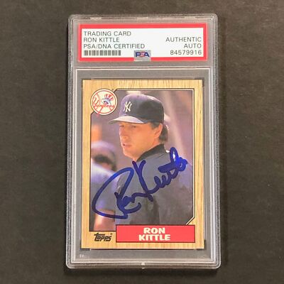 1987 Topps #584 Ron Kittle Signed Card PSA Slabbed Auto Yankees | eBay