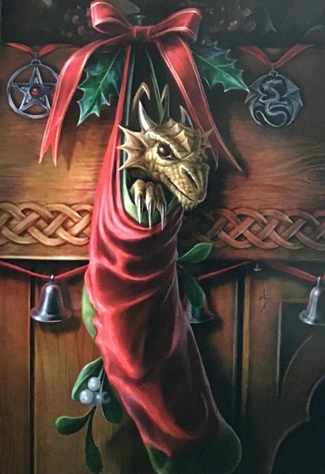 Magical Arrival Yule Pagan Wicca Alternative Card Christmas Ann Stokes ...