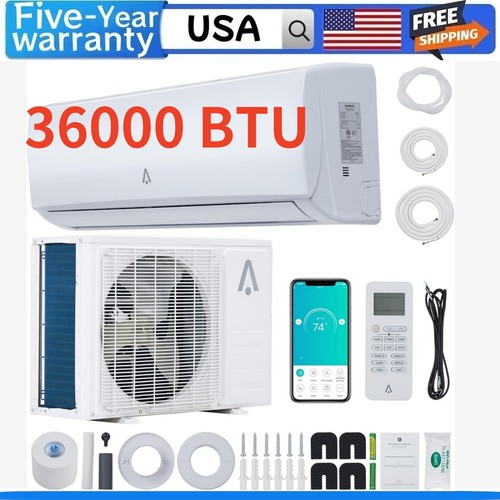 36000 BTU Mini Split AC/Heating system Air Conditioners 208/230V Heat ...