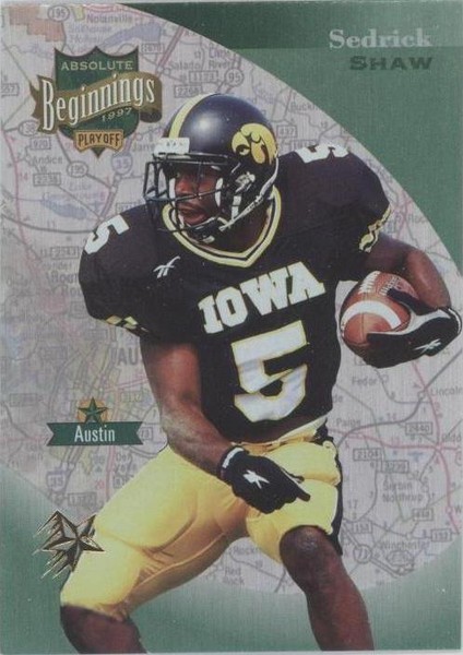 1997 Absolute Beginnings - Gold Redemption #22 Sedrick Shaw (RC) for ...