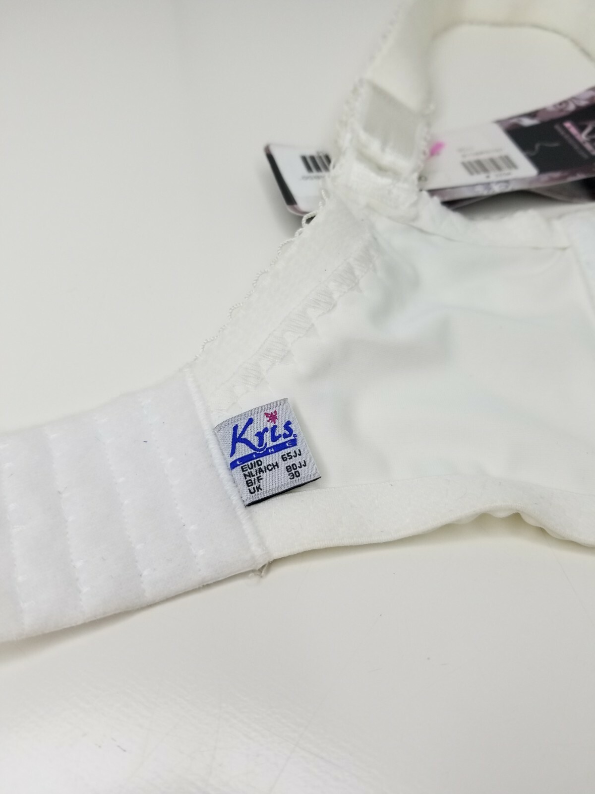 New Kris Line Women's Brillant plus size White Soft cup bra size 30 JJ ...