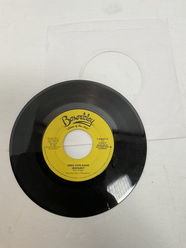 THE GREG KIHN BAND Jeopardy / Fascination 45 RPM Record 7" Vinyl ...
