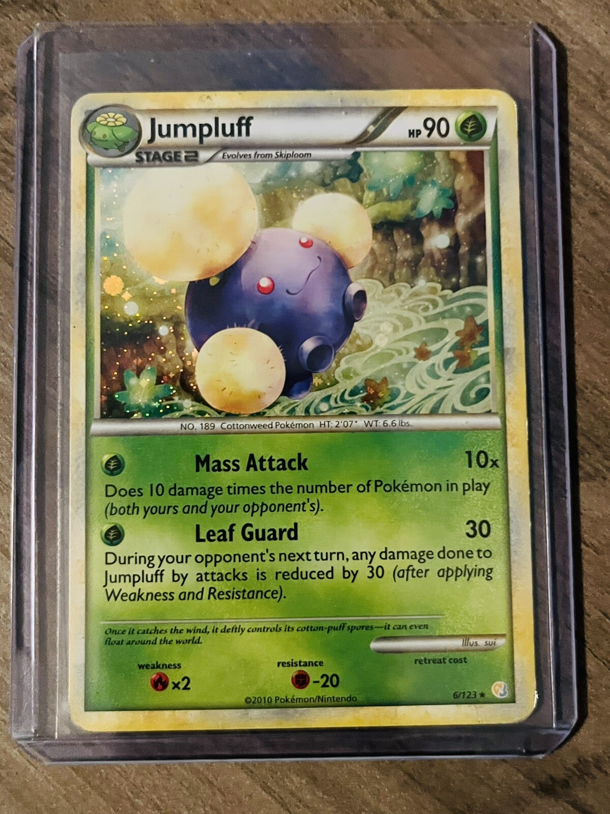 Pokémon TCG Jumpluff Heartgold & Soulsilver 6/123 Holo Holo Rare for ...