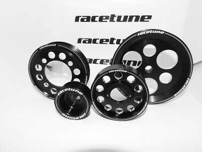Racetune 1JZ 2JZ 4PCS Billet Pulley Set WP PS ALT ID for Supra Soarer ...