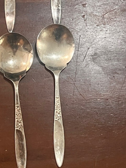 Vintage Grosvenor CHRISTINE EPNS A1 soup spoons */ | eBay