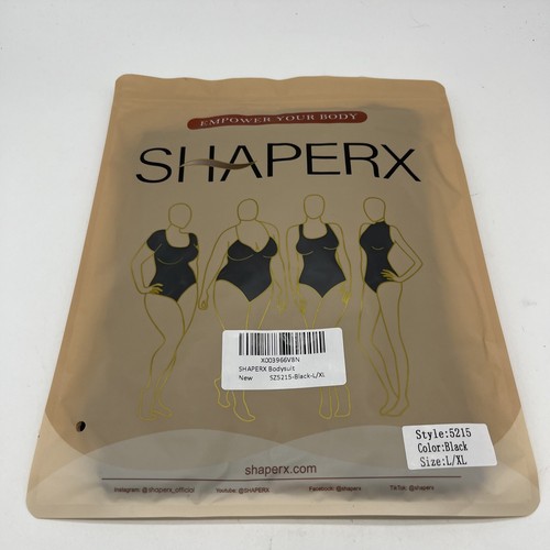 SHAPERX Bodysuit Tummy Control Shapewear- Thong Bodysuit L/XL 5215 ...