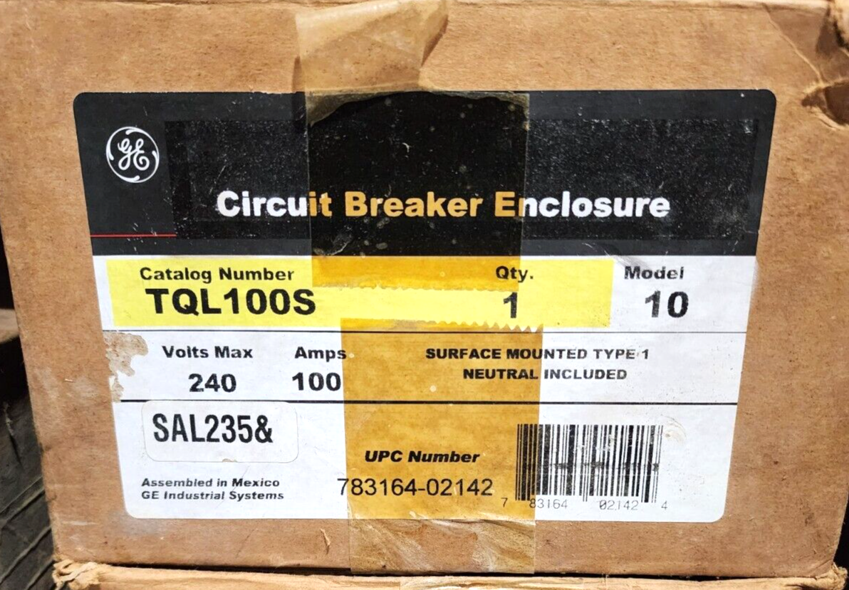 GE TQL100S 100 AMP 240V 3 PHASE CIRCUIT BREAKER ENCLOSURE | eBay