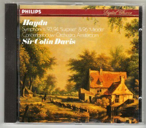 Haydn: Symphonies 93, 94 Surprise & 96 Miracle CD Sir Colin Davis ...