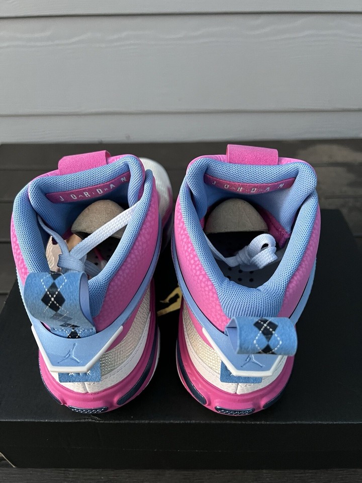 Size 8.5 Air Jordan 36 UNC PE Breast Cancer | eBay