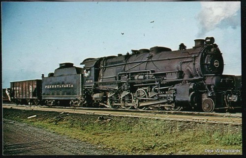 SANDUSKY OH Pennsylvania PRR Decapod Locomotive Vtg PC Postcard | eBay