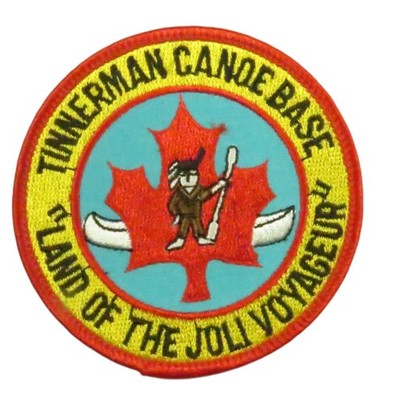 Tinnerman Canoe Base "Land Of The Joli Voyageur" Patch RED Bdr (NK375 ...