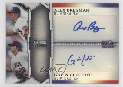 2011 Bowman Sterling Dual Refractor /99 Alex Bregman Gavin Cecchini ...