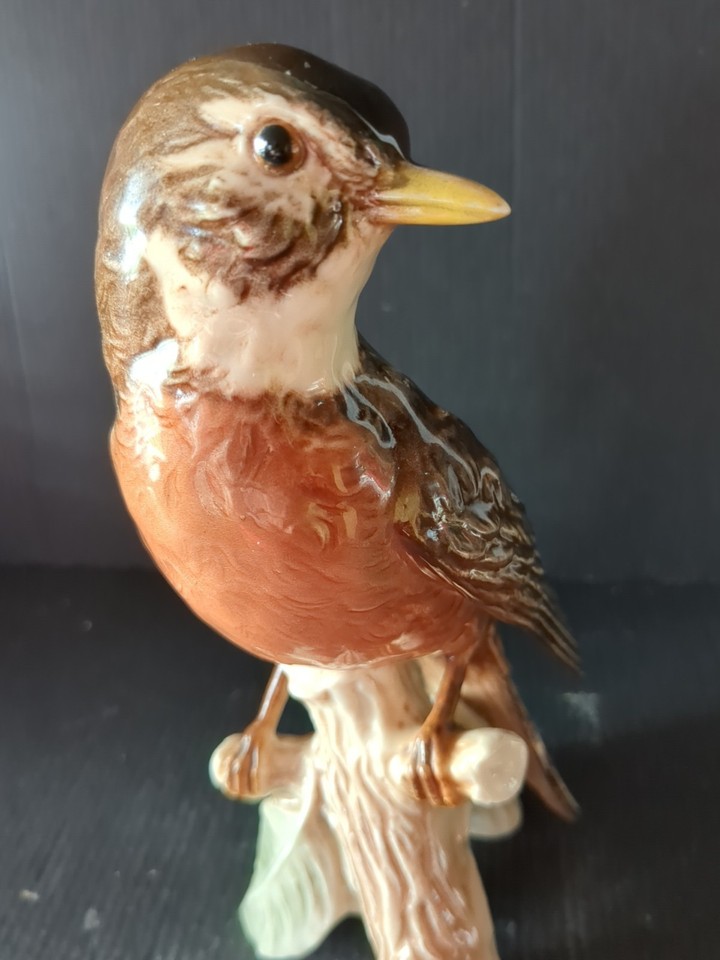 LARGE SIZE VINTAGE GOEBEL W GERMAN CERAMIC ROBIN BIRD FIGURINE CV93 ...