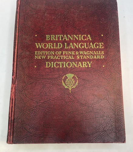 VTG 1957 Britannica Encyclopedia World Language Dictionary Volume 2 ...