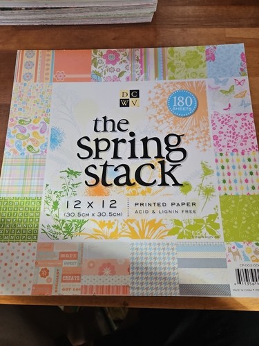 dcwv the spring stack cardstock 12x12 value pack | eBay