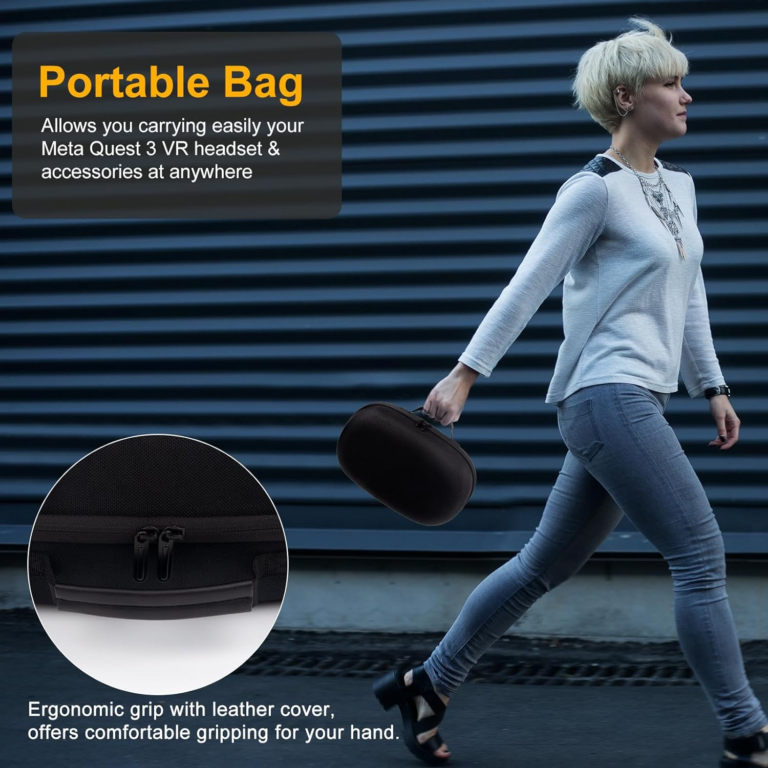 Carrying Case for Meta Quest 3 VR Headset & Gaming Controller, Neta ...