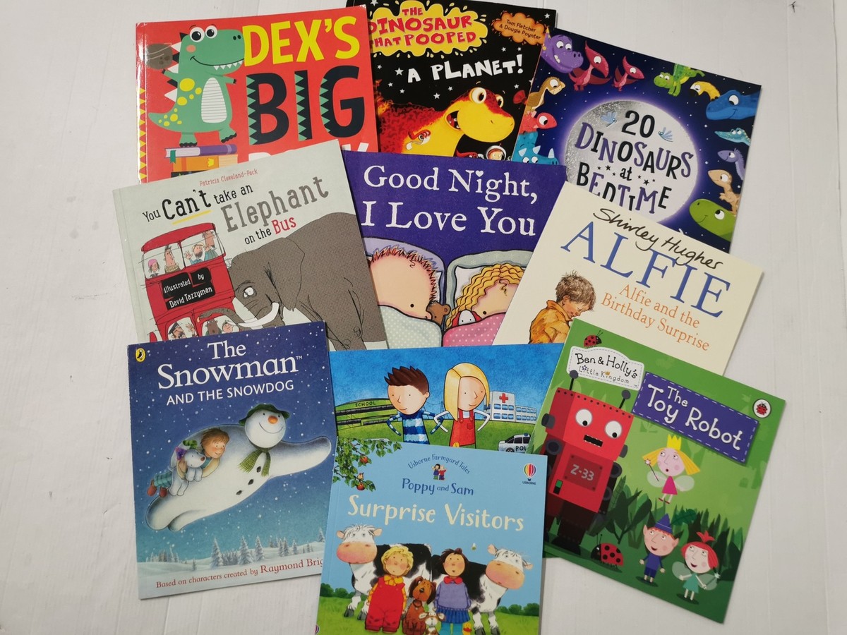 Kids Book Bundle Various Titles Illustrated Bundle Of 10 Used Children ...