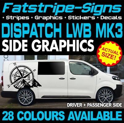 to fit CITROEN DISPATCH MK3 LWB L2 COMPASS GRAPHICS STICKERS STRIPES ...