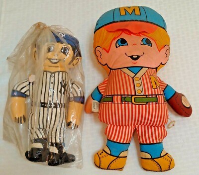 Plush Baseball Toy Lot Yankees Mattel Talking Screech Dan Brechner ...