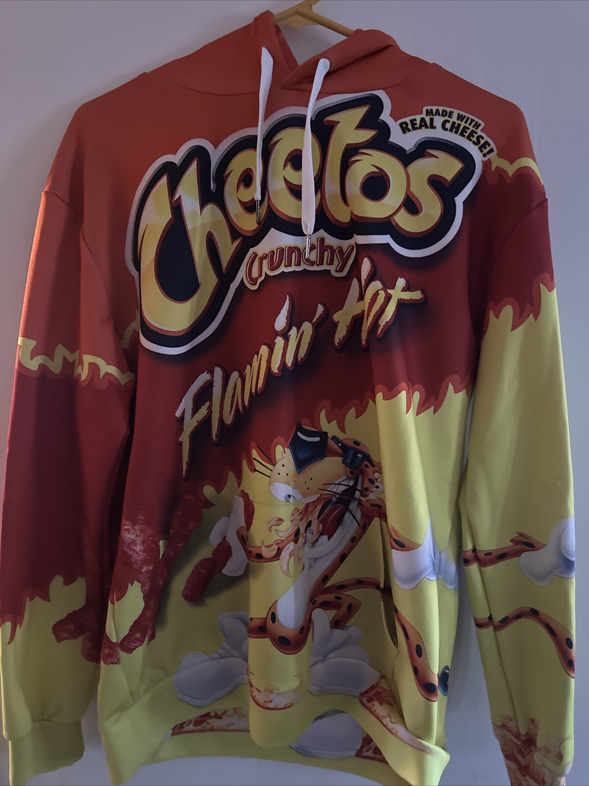Cheetos Flamin Hot 3D Pullover Hoodie Long Sleeve Men… - Gem
