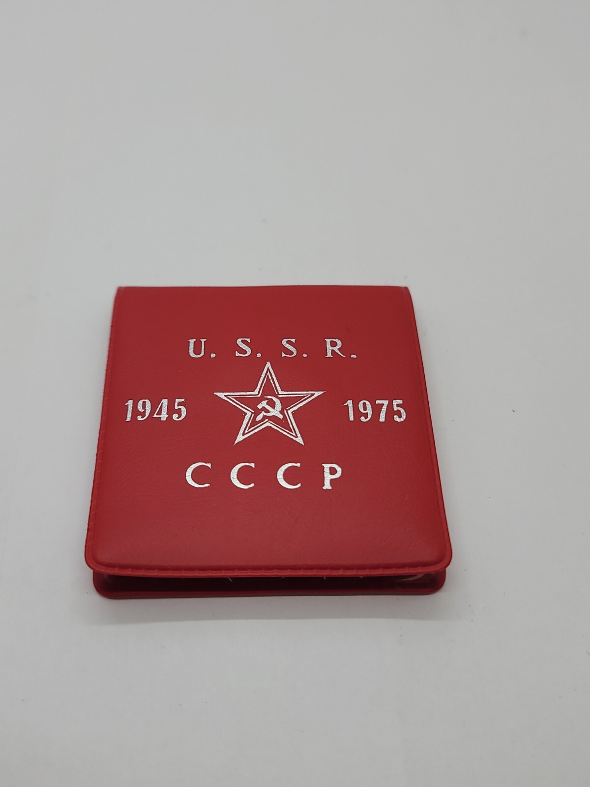 RUSSIA USSR - PROOF LIKE 1975 ROUBLE IN RED WALLET - 30 YEARS WWII ...