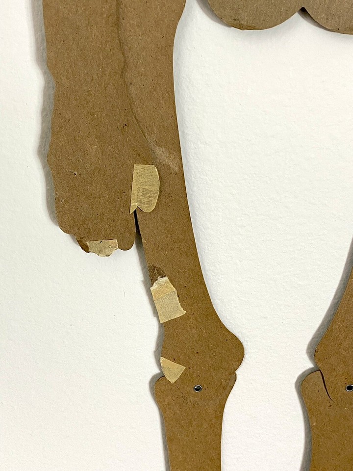 Vintage Beistle Skeleton Jointed Large 33-inch Die Cut Retro Halloween ...