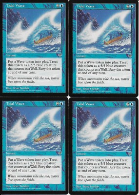 MTG: TIDAL WAVE Mirage UNCOMMON; played, Excellent condition x4 | eBay