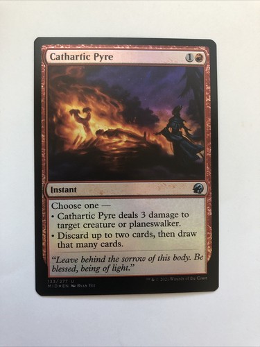 Magic the Gathering - Innistrad Midnight Hunt - 133/277 Cathartic Pyre ...