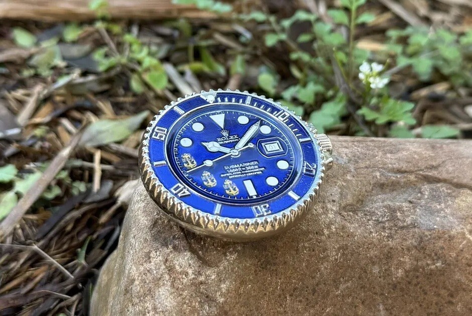 Navy Chief Seals Scuba Dive SUBMARINER Watch Smurf Challenge Coin NSW ...