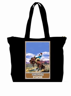 Denver Stampede Rodeo Travel Poster Tote Bag All Purpose | eBay