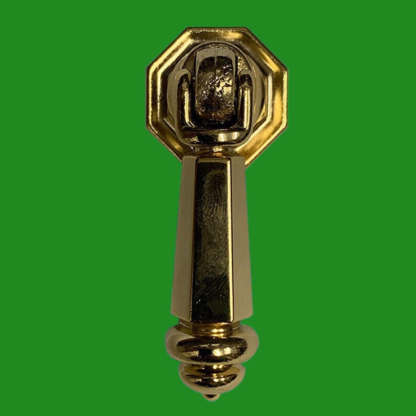 1x Antique Style Hexagon Gold Drop Pull Handle Pendant , For Draws ...