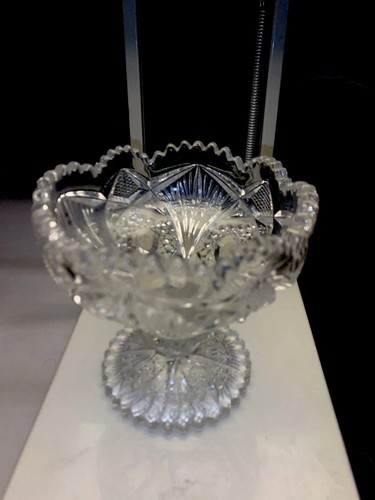 Antique Imperial Glass Nucut Pattern #537 Circa 1912 EAPG Jelly Compote ...