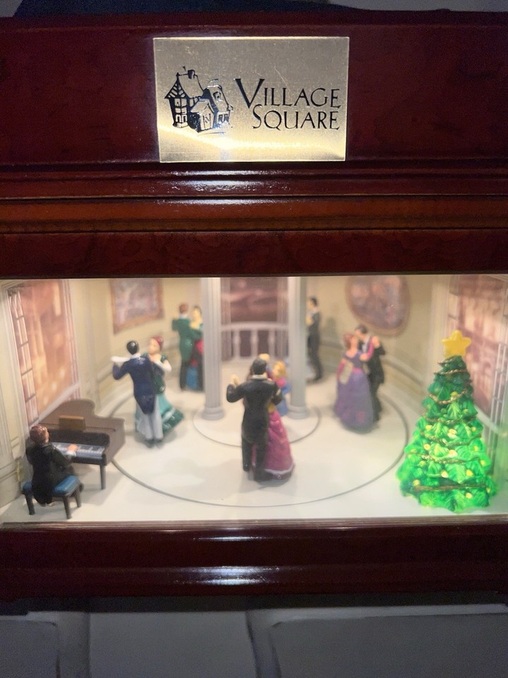 Mr. Christmas Animated Holiday Wooden Symphonium Music Box Ballroom ...