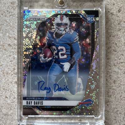 2024 Prizm No Huddle Ray Davis RC Silver Disco Prizm AUTO #382 Buffalo ...