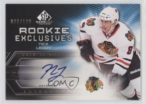 2010-11 SP Game Used Edition Rookie Exclusives /100 Nick Leddy #RE-NL ...