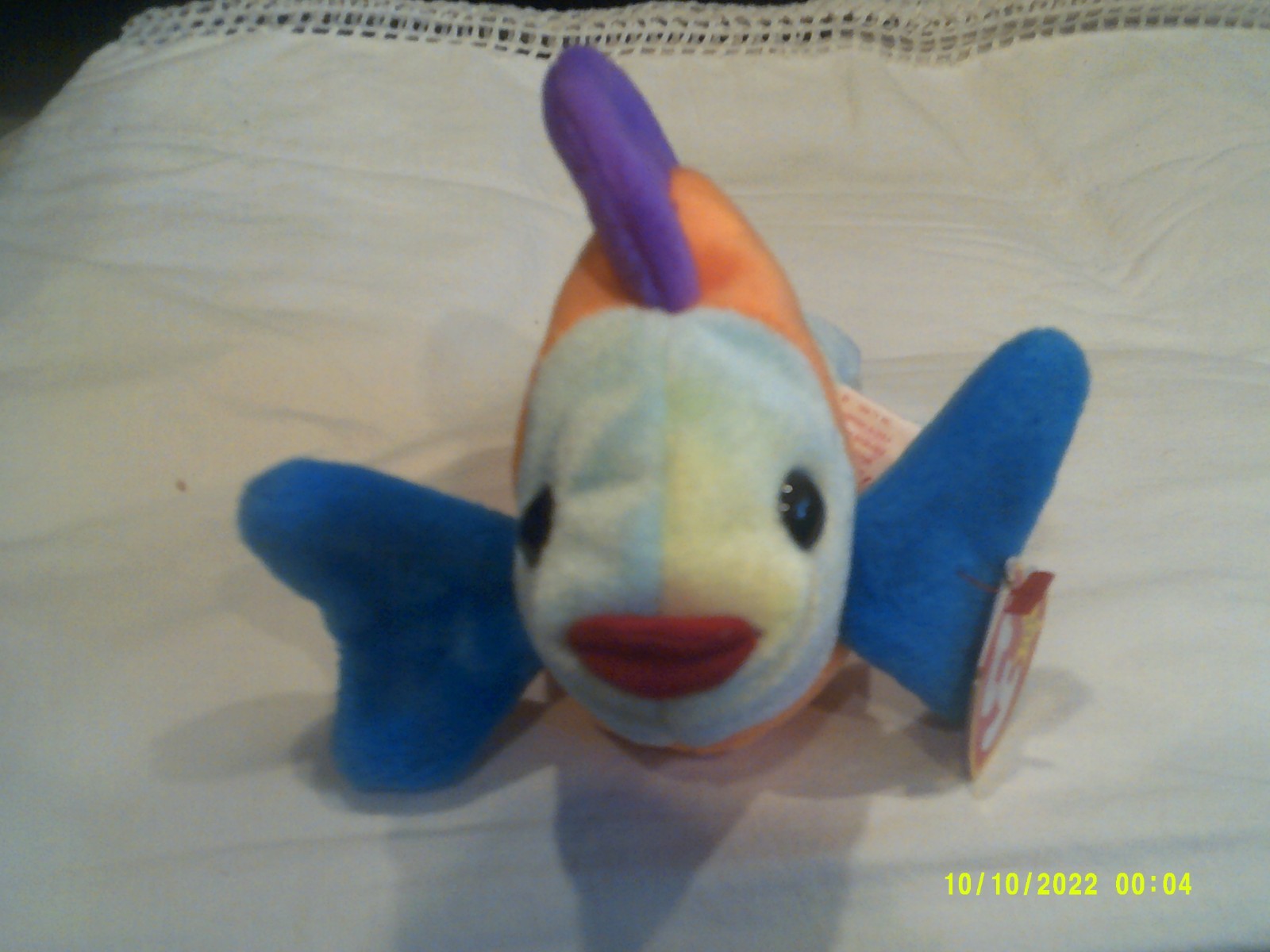 Vtg. Ty Beanie Baby-Lips the Fish-DOB 3/15/1999-org tags | eBay