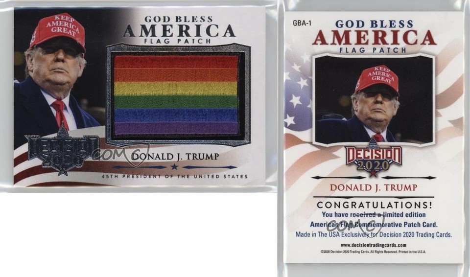 2020 Decision 2020 God Bless America Flag Patch Donald Trump #GBA-1 ...