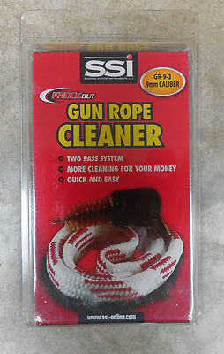 SSI KNOCKOUT GUN ROPE CLEANER 9mm CALIBER MODEL # GR-9-3 | eBay