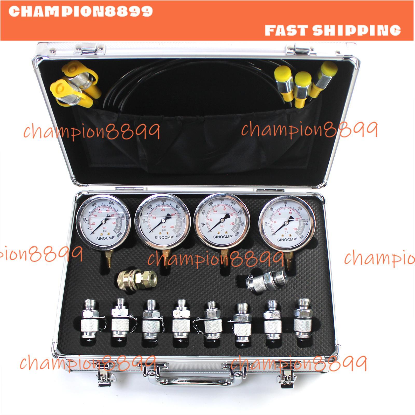 Hydraulic Pressure Test Kit 10/25/40/60Mpa Gauges For Komatsu Universal ...