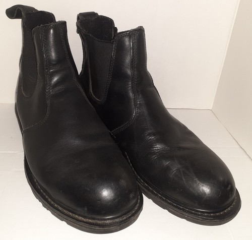 Worx By Red Wing Boots Joist 6" Romeo Pull On Steel Toe Black Leather ...