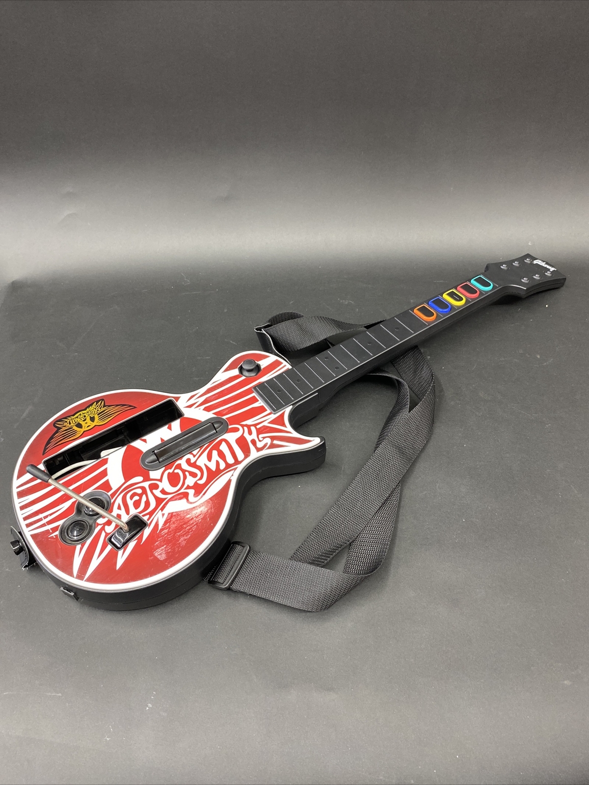 Nintendo Wii RedOctane Guitar Hero Aerosmith Controller Gibson Les Paul ...