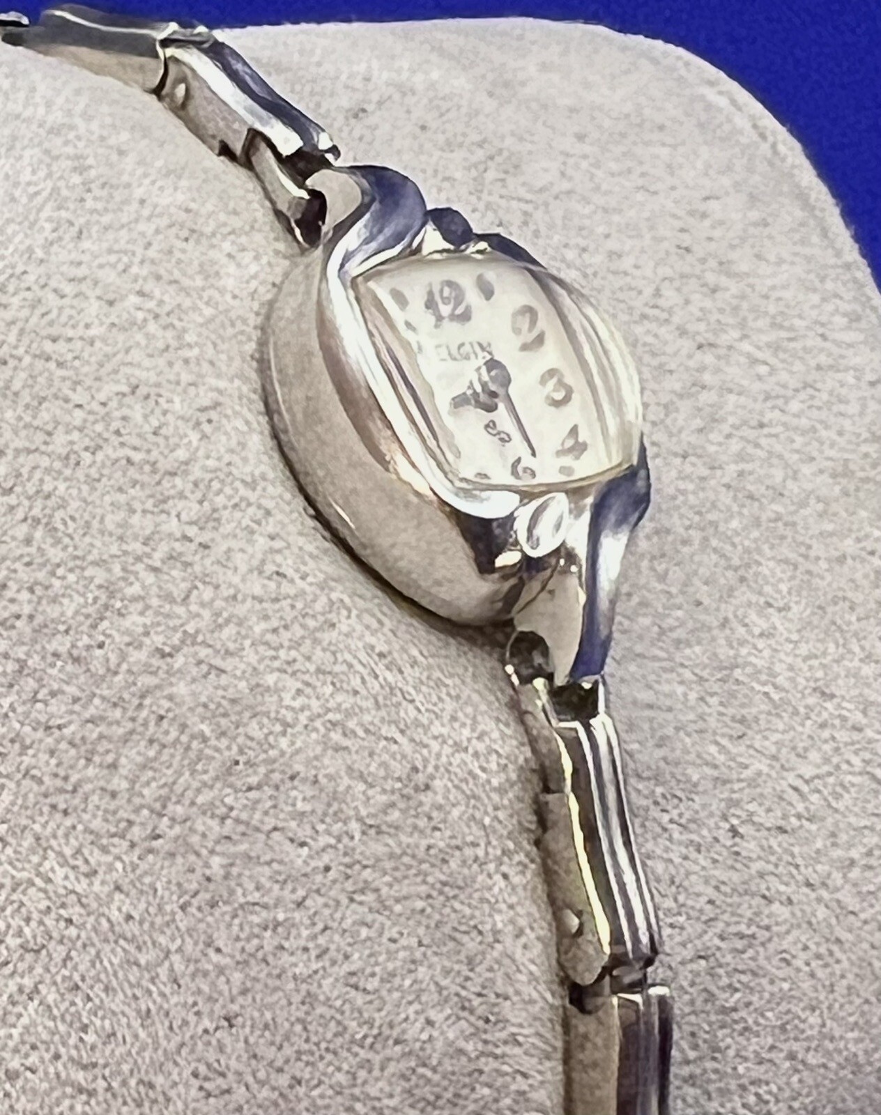 Elgin Model 9312 Mechanical Working 1950s 10K White R… - Gem