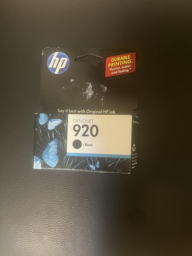 HP Office Jet 920 Printer Ink Cartridge Exp 9/14 Sealed Package & Box ...