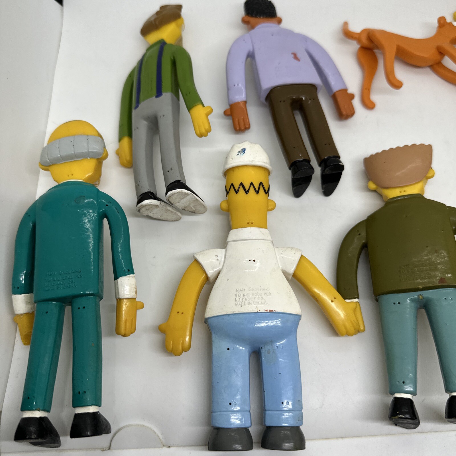 10 2002 The Simpsons Bendable Poseable Figures Homer Bart Lisa Mr Burns ...