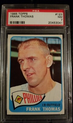 1965 Topps #123 Frank Thomas Philadelphia Phillies PSA 7 NM 3041 | eBay