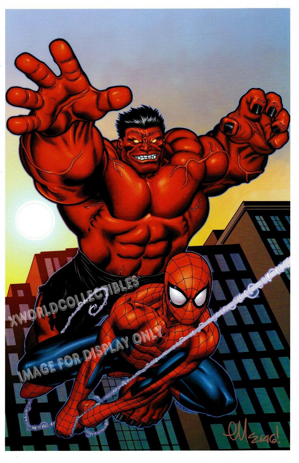 Spiderman Vs Red Hulk