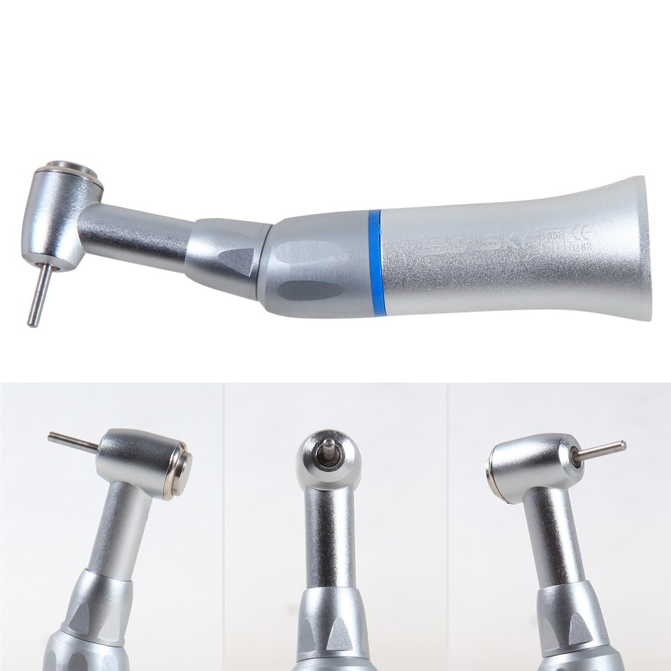 Dental Contra Angle Slow Speed Handpiece Push Button Type Fit FG Burs 1 ...